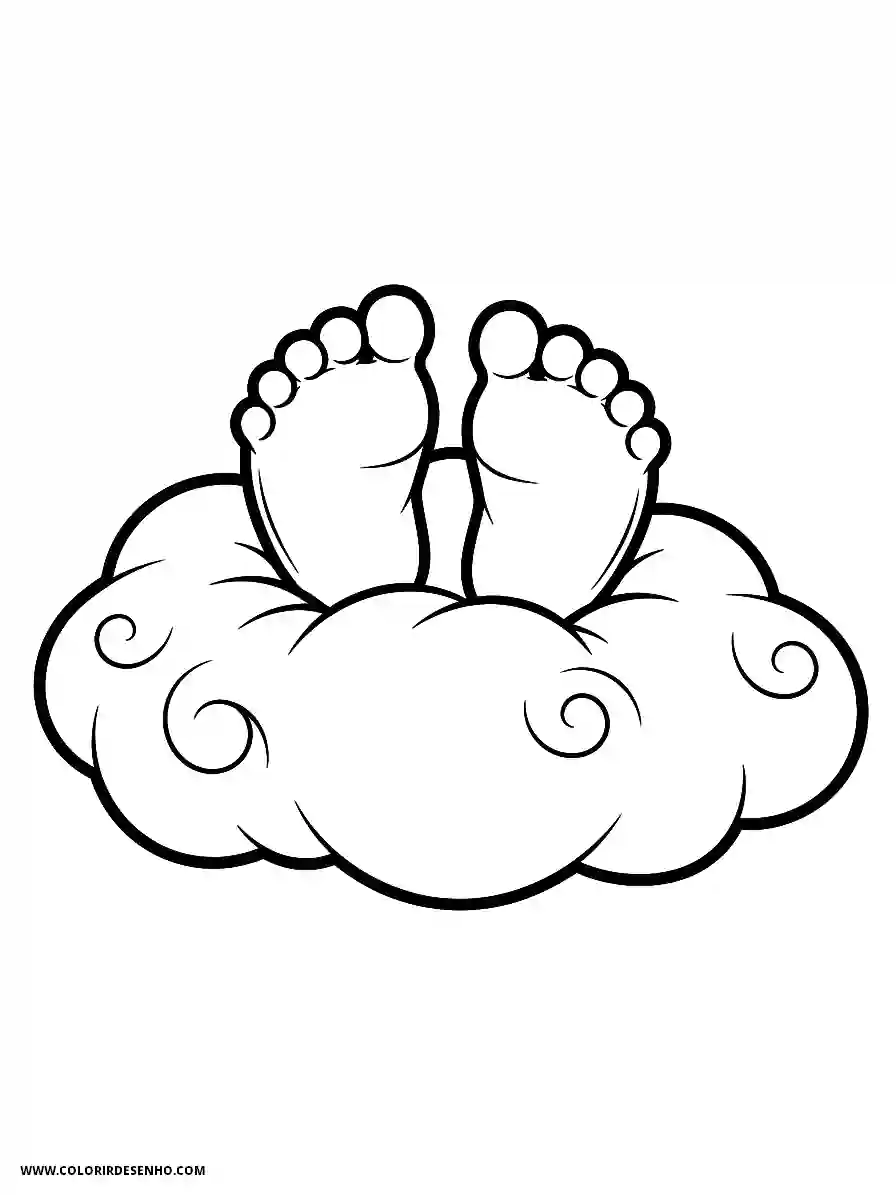 Printable Feet Coloring Pages